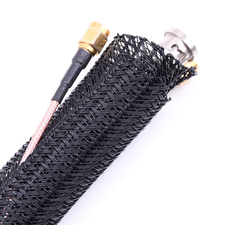 Semi-rigid Split Braided Wire Loom Sleeve - MJ Cable Protection Sleeve