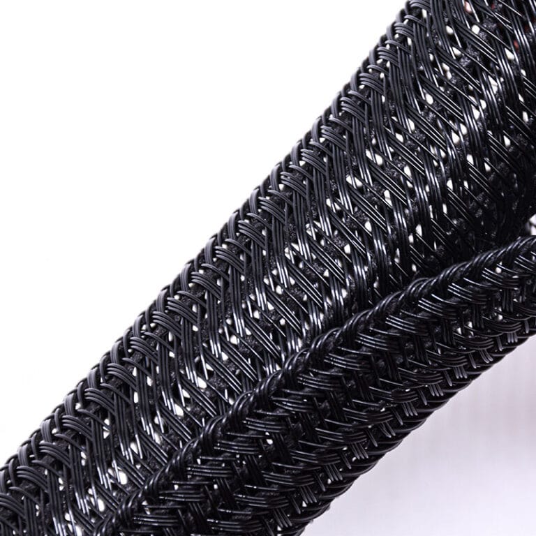 Semi-rigid Split Braided Wire Loom Sleeve - MJ Cable Protection Sleeve
